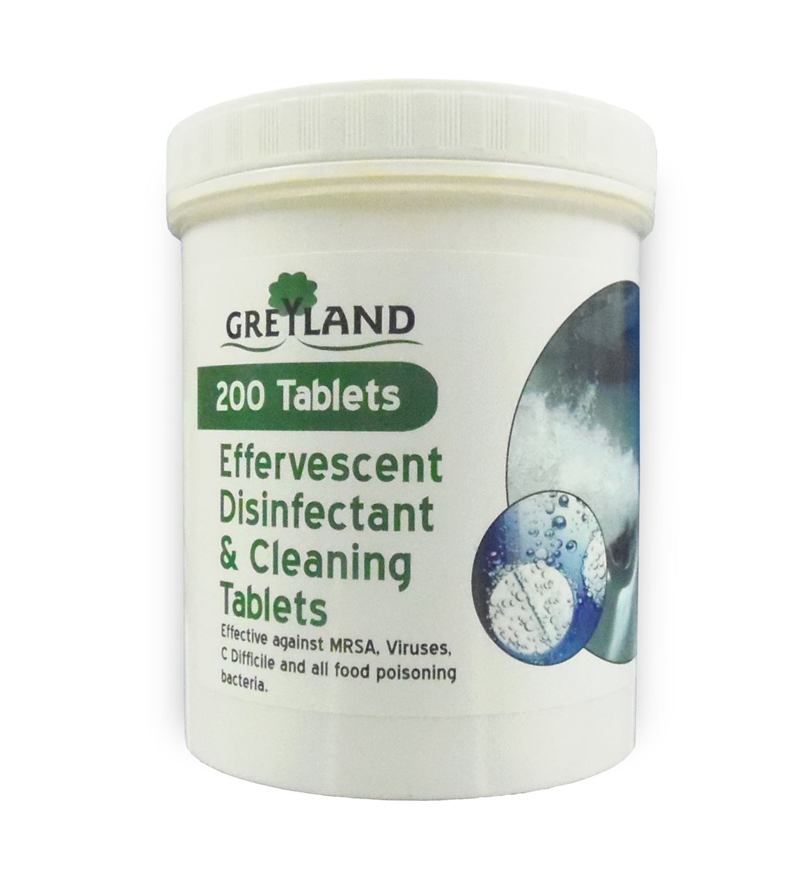 GREYLAND Effervescent Disinfectant & Cleaning Chlorine Tablets (200 ...
