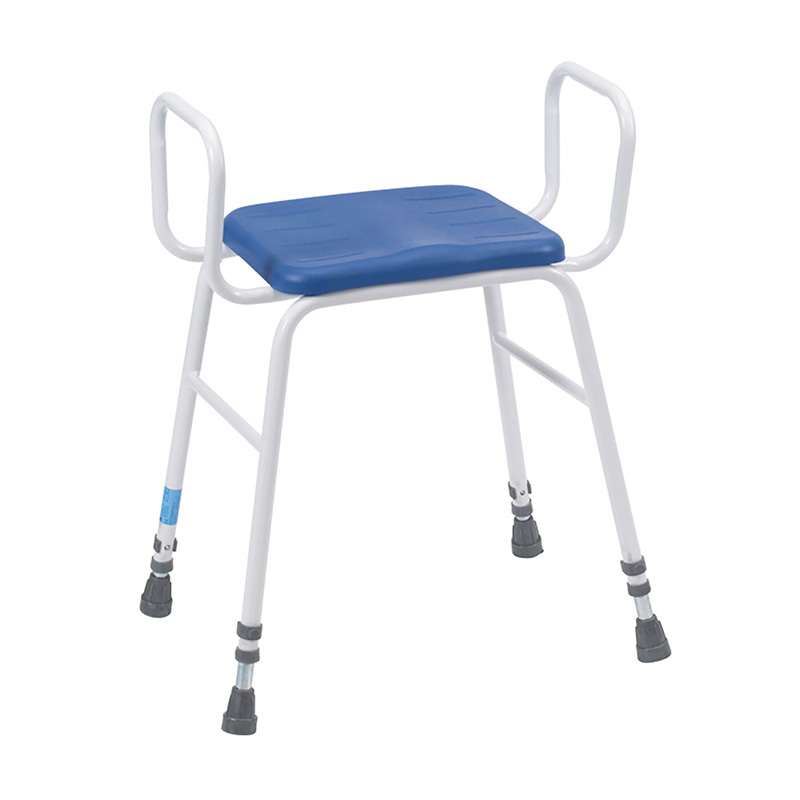 Deluxe Perching Kitchen Showerstool Adjustable Height & Tubular Arms ...