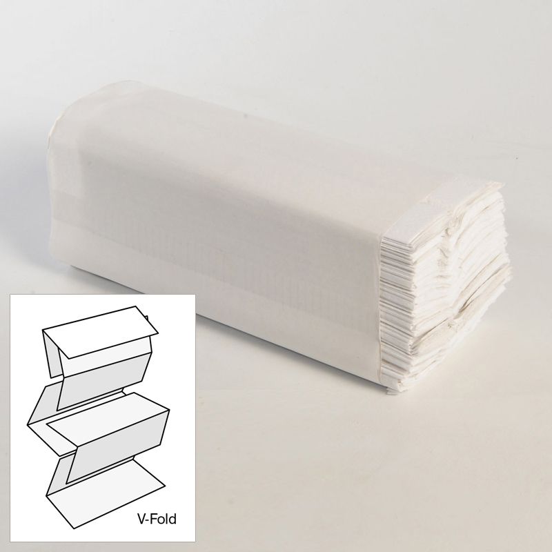 Flushable 2-Ply WHITE C-Fold Hand Towel (2430 Sheets). Healthcare